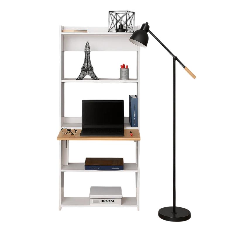 Escritorio Transformable Space Blanco y Vienes 64x160cm – Bylmo