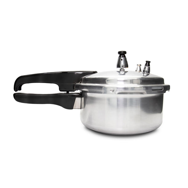 Olla De Presión Plateado Y Negro 20.5x15cm De 2 Litros Apta Para Induc ...