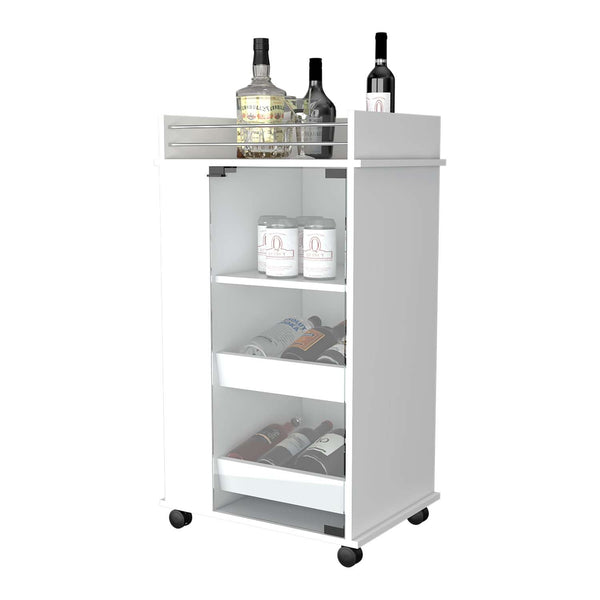 Bar Baltimore Blanco 55 cm con Almacenamiento | Bylmo Colombia