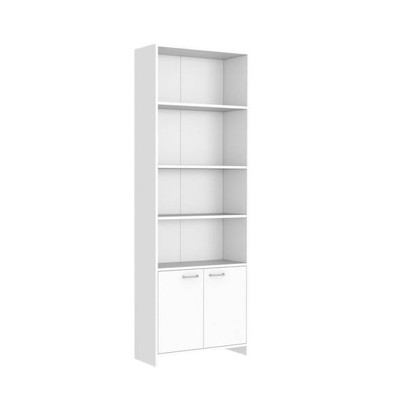 Biblioteca Lisa Blanco 63 cm con Dos Puertas y Entrepaños | Bylmo Colombia