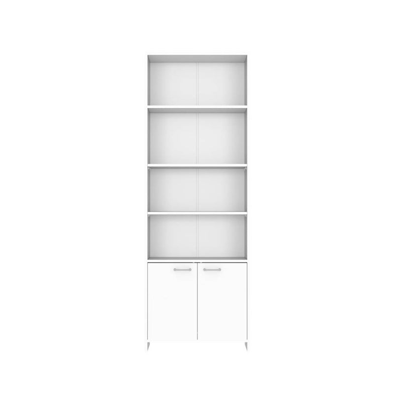 Biblioteca Lisa Blanco 63 cm con Dos Puertas y Entrepaños | Bylmo Colombia